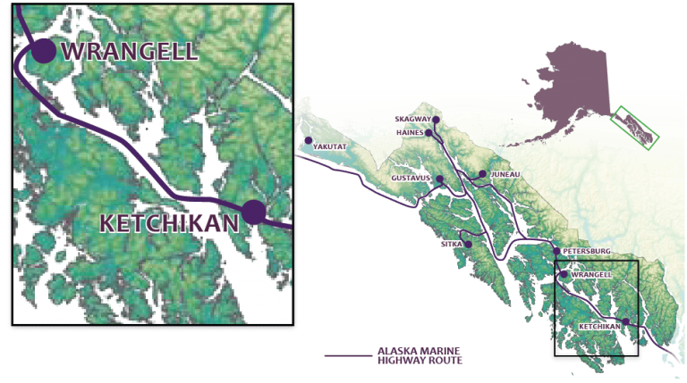 ketchikan-map - Alaska's Inside Passage